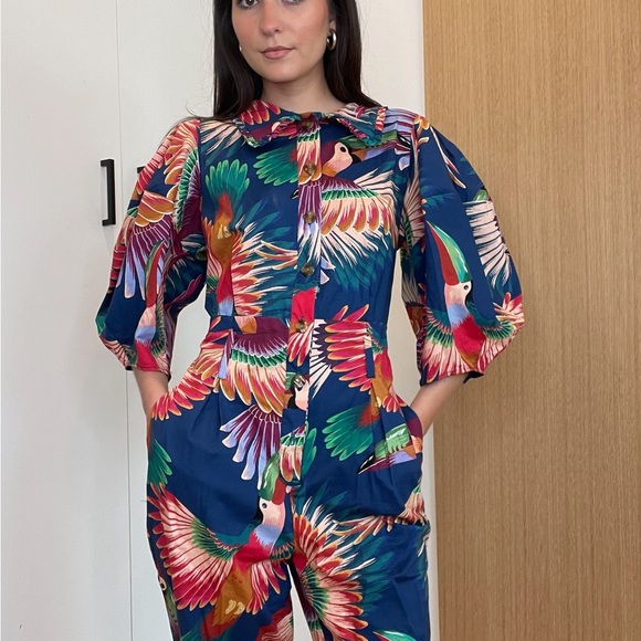 FARM Rio | Pants & Jumpsuits | Farm Rio Tropical Print Jumpsuit | Poshmark